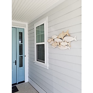 NoDamageHooks The Original for Fiber Cement Board siding ONLY! (8 Hooks and 1 Tool) - Invented, Patented and Made in The USA!