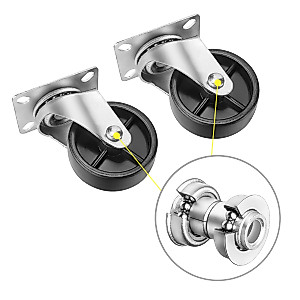 PENTAGON TOOLS 30-Gallon Drum and Garbage Can Dolly – Heavy-Duty Metal Dolly with Cross Braces and Caster Wheels – 1,000-Pound Capacity (Silver)