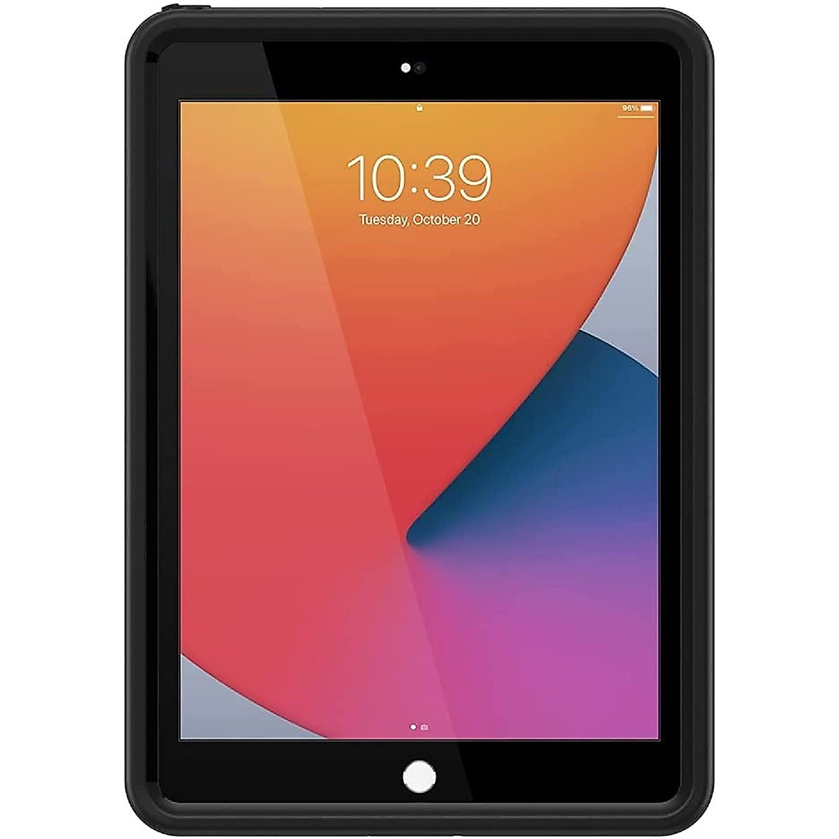 OtterBox ResQ Series Waterproof and Dustproof Case for iPad 7th, 8th & 9th Gen (10.2" Display - 2019, 2020 & 2021 Version - Only) - with Hand Strap - Non-Retail Packaging - Black