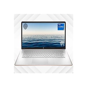 HP 2023 Premier 17t Laptop, 17.3" HD+ Touchscreen, Intel Core i7-1355U, NVIDIA GeForce MX550, 32GB RAM, 2TB SSD, Webcam, HDMI, Backlit Keyboard, Fingerprint Reader, Wi-Fi 6, Windows 11 Home, Rose