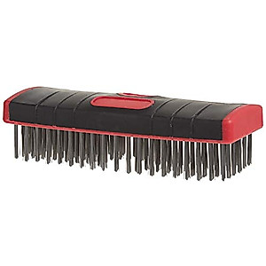 Red Devil 4166 7-Inch Soft Grip Stainless Steel Scrub Brush
