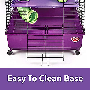 Kaytee My First Home Deluxe Multi-Level Habitat with Casters for Pet Ferrets