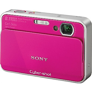 Sony Cybershot DSC-T2 8MP Digital Camera with 3x Optical Zoom (Pink)