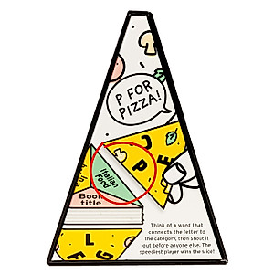 Big Potato P for Pizza: Build a Giant Pizza Slice Before Anyone Else Family Word Travel Game Great for Adults and Kids | Perfect for Vacations and Camping