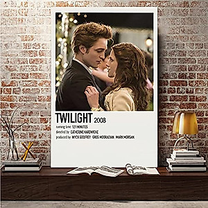 Twilight Poster,Canvas Wall Art For Living Room Decor Aesthetic Vintage Posters & Prints Girls Bedroom Large College Dorm Fall Kitchen Decorations Growth Mindset Classroom Unframed 12x18 inches