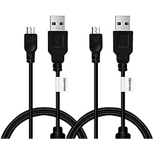 CONNYAM 2Pack 10ft PS4 Controller Charging Cable, High Speed Data Sync Cord for PS4/ Slim/Pro/Xbox One/Xbox One S/Xbox One Elite/Xbox One X Controllers