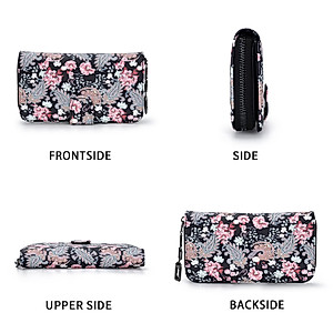 TAN.TOMI Womens Wallets, RFID Blocking Wallet for Women made of smooth and soft Vegan Leather, RFID Wallet Women