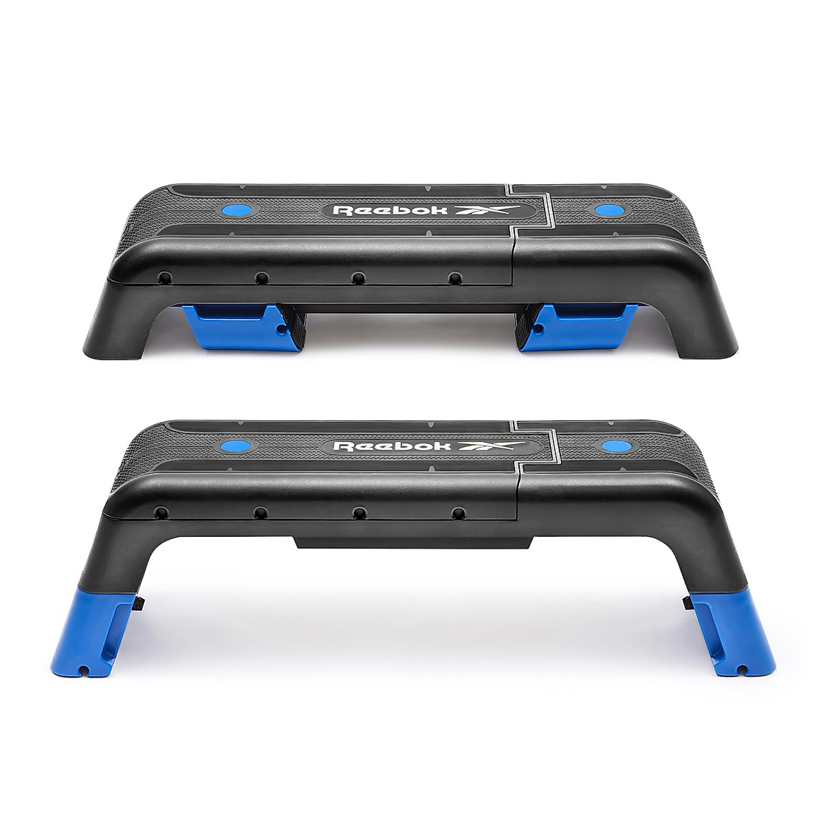 Reebok Deck Multipurpose Adjustable Bench Aerobic Strength Training Incline and Decline, Blue