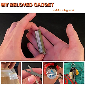 Ruike Keychain Small Pocket Knife,Folding 6 in 1 Multitool,12C27 Steel Stainless,G10 Handle,Mini EDC Tactical Camping Army Tac Survival Hunting Gear,Key Compact Scissors,Screwdriver,Bottle Opener Tool