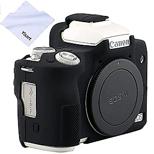 Yisau Case for Canon EOS M50/EOS M50 Mark II, Soft Silicone Skin Housing Protective Cover for Canon EOS M50/M50 Mark II Digital Camera Body (Black)