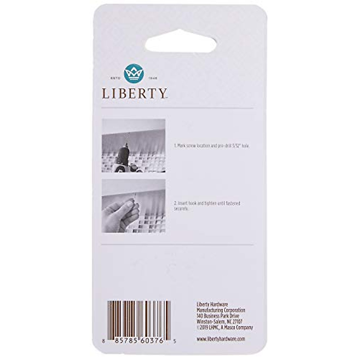 Liberty 160376 1-1/4" Cup Hooks (Pack of 18), Rubbed Bronze