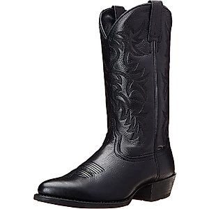 femflame Cowboy Boots for Men Square Toe Distressed Work boots Embroidered Western Boots Traditional Country Boot