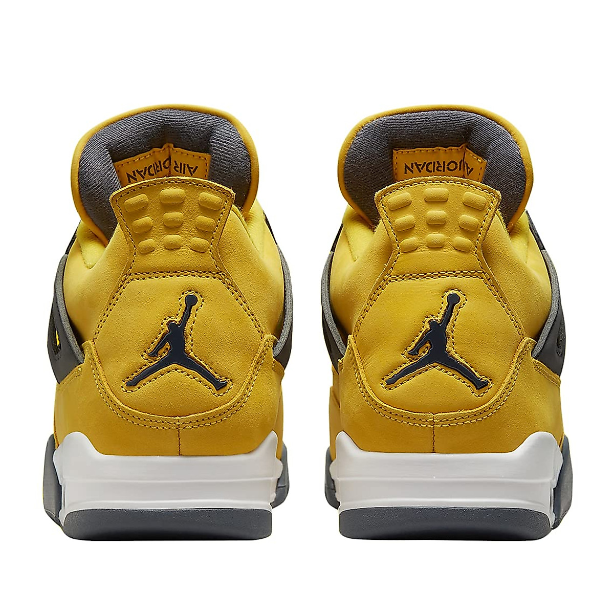 Nike Jordan Mens Air Jordan 4 Retro CT8527 700 Lightning 2021 - Size 9.5, Tour Yellow/Dark Blue Grey