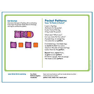 Learning Without Tears Tag Bags, Get Set for School Series- Pre-K Manipulative- Sensory, Math Skills, Match, Sort, Patterns, Circle Time, Centers, Fine Motor Skills- for School or Home Use