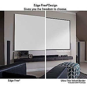 Elite Screens Aeon Series, 100-inch 16:9, 8K / 4K Ultra HD Home Theater Fixed Frame EDGE FREE Borderless Projector Screen, CineWhite UHD-B Front Projection Screen, AR100WH2