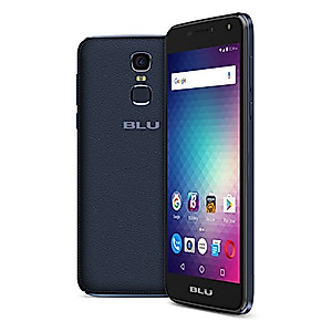 BLU Life Max - 5.5" 4G LTE GSM Unlocked - 16GB+2GB RAM w/ Fingerprint Sensor, 3700 mAh Battery -Blue