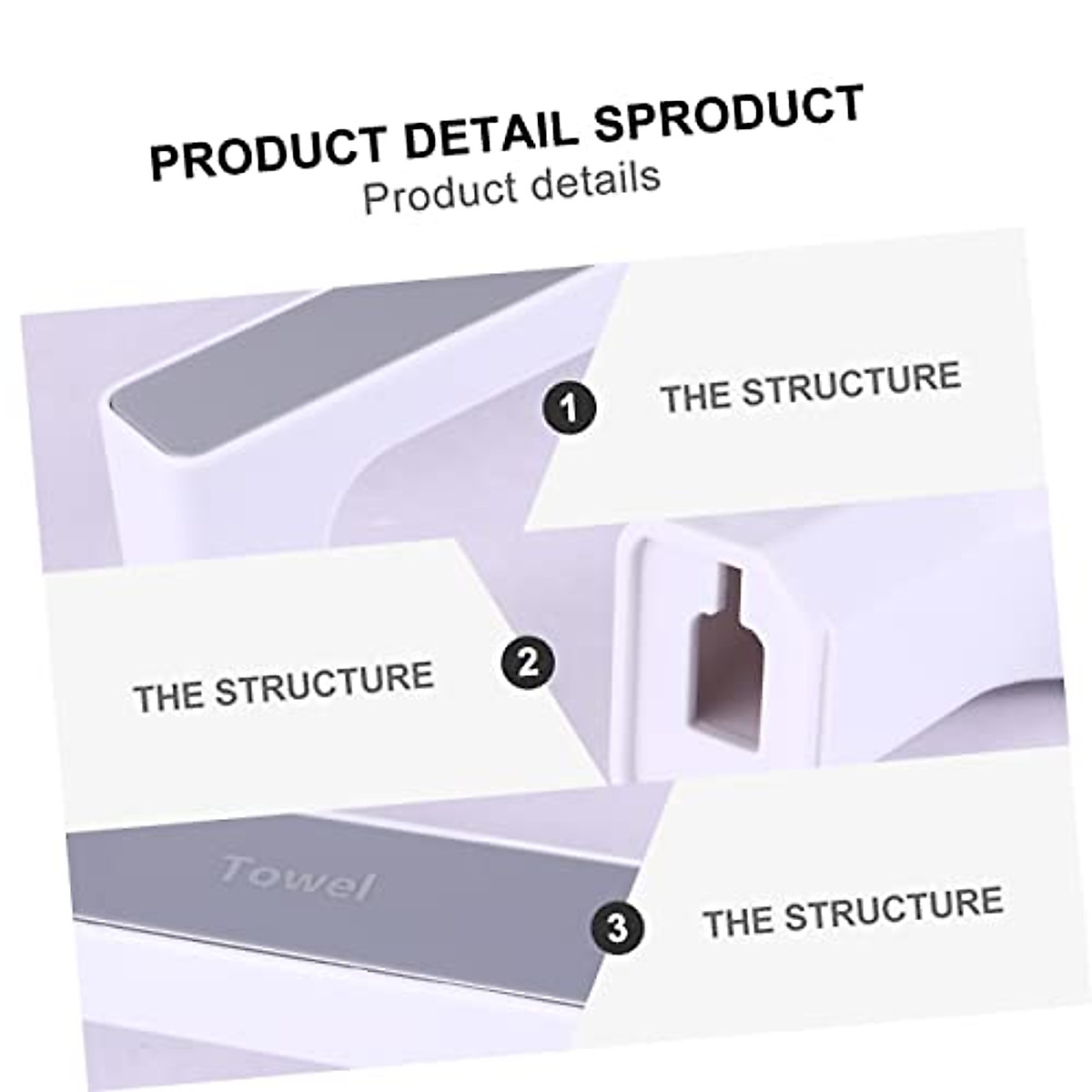 Cabilock No Punch Towel Rack Wall Mount Towel Holder Stainless Steel Towel Suction Cup Towel Holder 2pcs Kitchen Towel Bar Wall Mounted Towel Rack Shower Towel Rod Traceless Towel Rack Pp