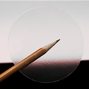 ChromaLabel 3 Inch Clear Round Wafer Seals, 250 Labels per Roll