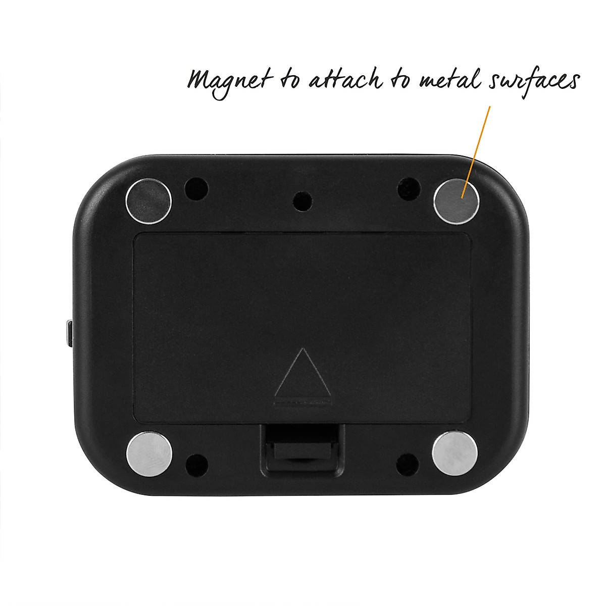 Salter Kitchen Digital Display Count up or Countdown Timer, Adjustable Loud Beeper, Large Start/Stop Button, Memory Function, Magnetic or Self Standing-Black, Plastic