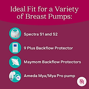 Nurse & Nourish [8 Pack] Membrane for Spectra Backflow Protector Replacement - Breast Pump Inserts for Spectra Replacement Pump Parts S1, S2, 9+ & for Maymom Converter & for Ameda MYA