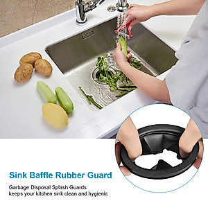Garbage Disposal Splash Guards, Sink Baffle Rubber Guard, Sink Splash Guard, Garbage Disposal Cover, Garbage Disposal Parts Parts-Drain Plugs(3 1/8 Inch in Diameter)