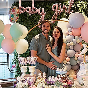 Baby Girl Balloon Rose Gold for Baby Shower Decorations Hand Writing Style Foil Balloon for It’s a Girl Party Birthday Party