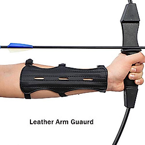 Procener 40" Bow and Arrow Set for Kids, Archery Beginner Gift with 9 Arrows 2 Target Face, 1 Arm Guard and 1 Quiver, 18 Lb Recurve Bow Kit for Teen Outdoor Sports Game Hunting Toy (Black)