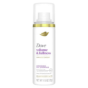 Dove Advanced Dry Shampoo Volume & Fullness Refresh & Revive Flat Hair Without Water for 2 Days of Freshness & Bounce 1.15 oz
