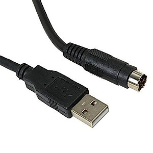 Lemorele Replacement Allen Bradley Programming PLC Cable USB-1761-CBL-PM02 for Micrologix 1000 Series Round
