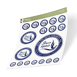 Zeta Phi Beta Sticker Vinyl Decal Laptop Water Bottle Car Scrapbook (Type 3 Seal)