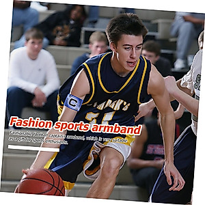 VANZACK 4 Pcs Armband Goalkeeper Kit Youth Captain Band Captain Hand Band Captain Arm Bands Captain for Soccer Running Equipment Soccer Training Fitness Polyester Adjustable