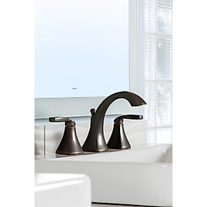 Moen Voss Polished Nickel Two-Handle Widespread Bathroom Faucet, Valve Required, T6905NL