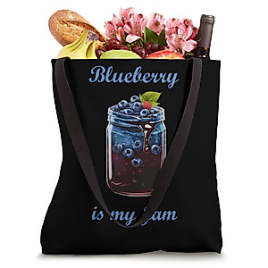 Blueberry Is My Jam Fruit Garden Berry Blueberries Healthy Tote Bag