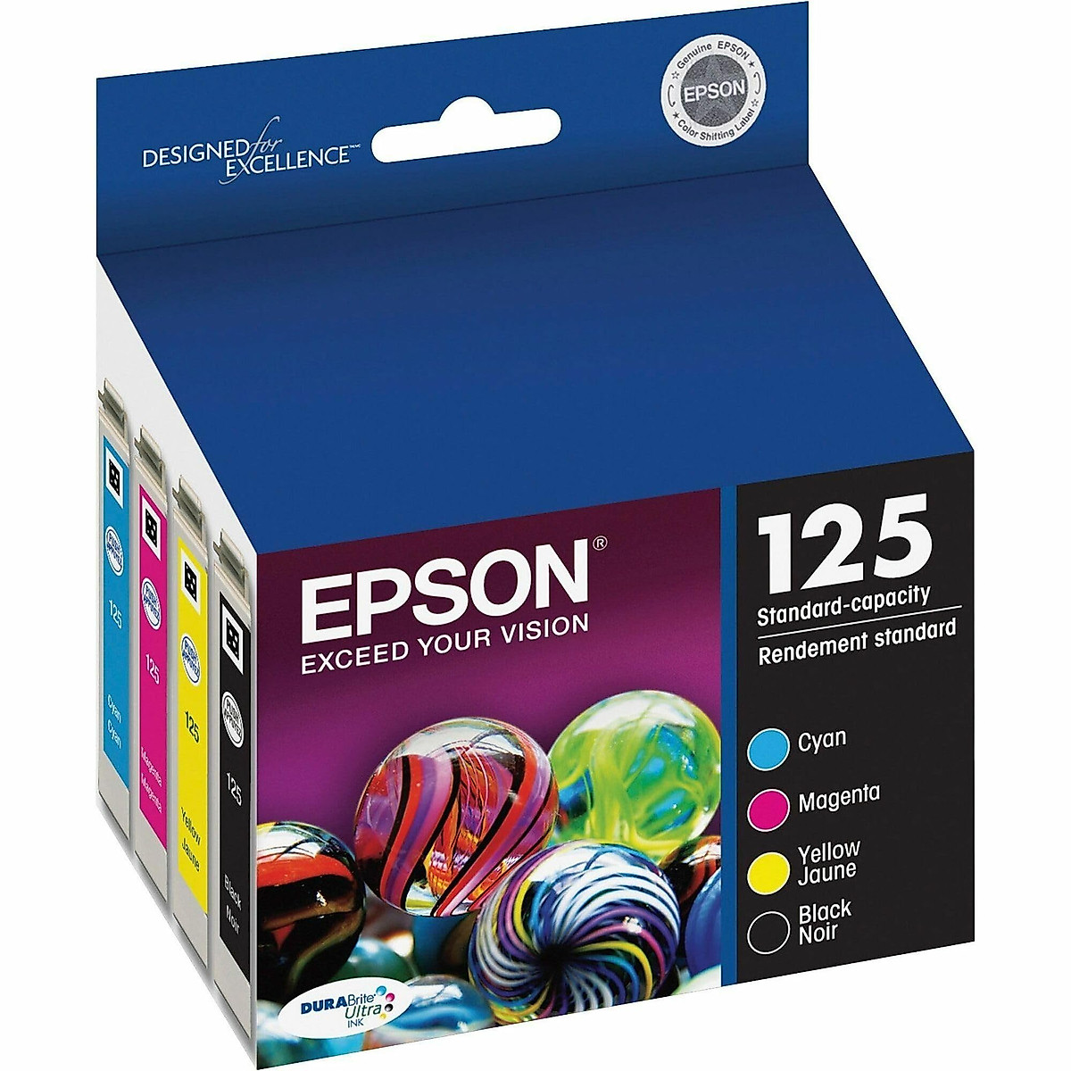 Epson T125120-BCS DURABrite Ultra Black and Color Combo Pack Standard Capacity -Cartridge -Ink