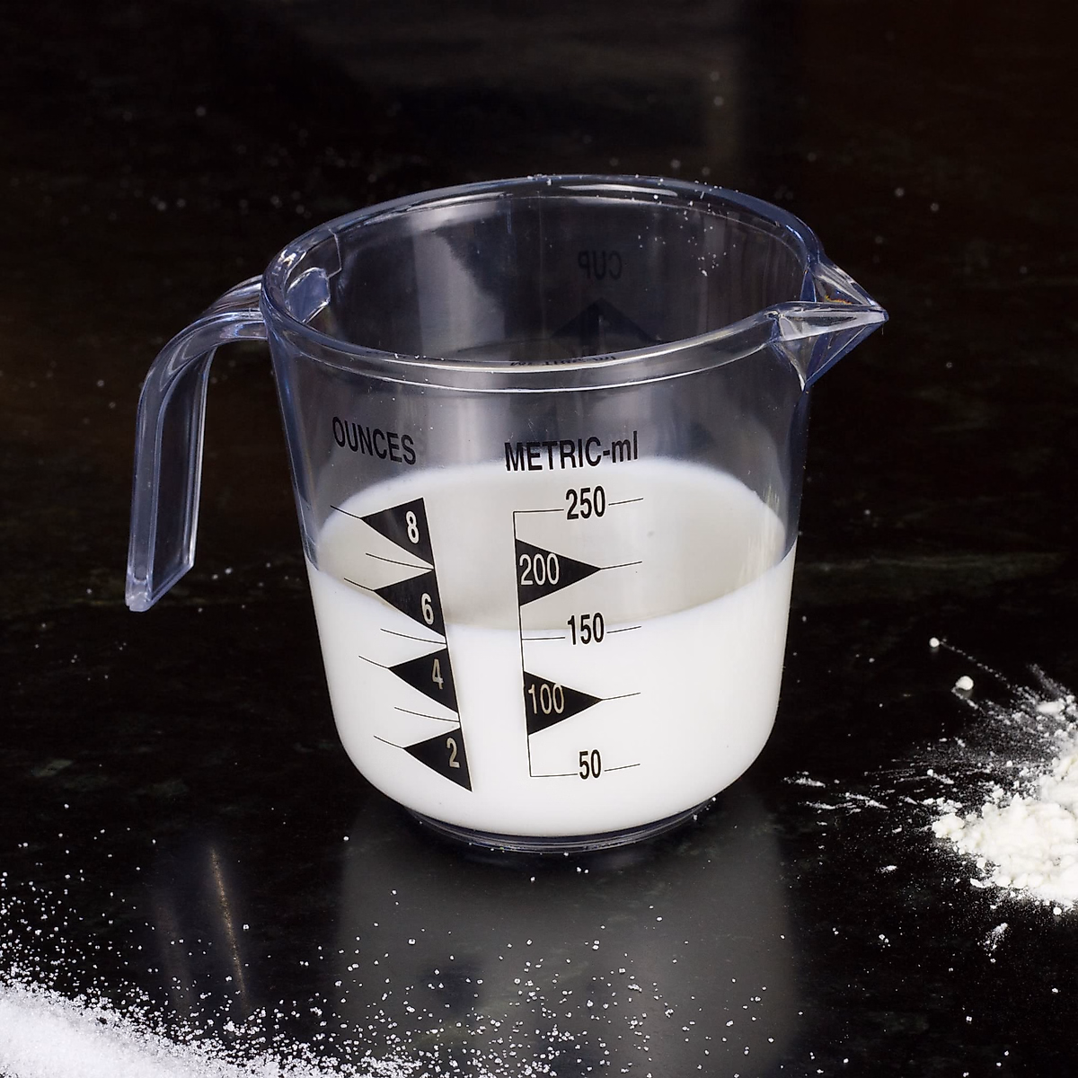 Chef Craft Select Plastic Measuring Cup, 1 Cup Capacity, Clear