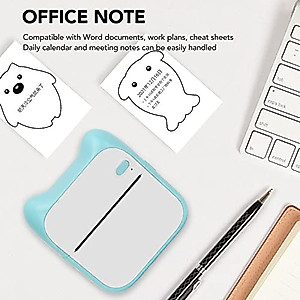 Label Printer,Wireless Printer,Bluetooth Label Printer,Portable Handheld Small Printer 203DPI USB Charging 1000mAh,Inkless,Rechargeable,Mini Wrong Question Printer for iBleem