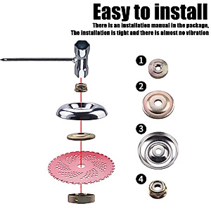 PLUMIA 9" x 36 Teeth Carbide Tipped Blades with Universal Adapter Kit, for Brush Cutter, Trimmer, Weed Eater, Compatible with Husqvarna, Stihl, Ego, and More
