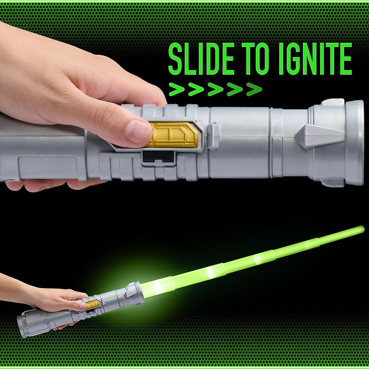 Goliath Power Saber Energy Blade Green First Ever Automatic Saber Auto Extending & Retracting Saber Extends 35" (90cm) Motion Based SFX Ages 6 and up