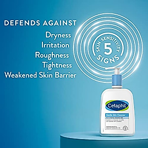 Cetaphil Face Wash, Hydrating Gentle Skin Cleanser for Dry to Normal Sensitive Skin, NEW 16 oz 2 Pack, Fragrance Free, Soap Free and Non-Foaming