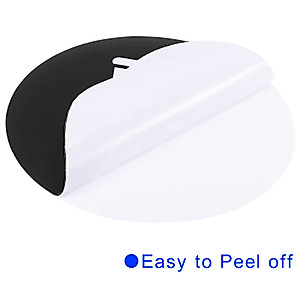 M METERXITY 6 Pack Recycle Sticker - Home Trash Can Labels, Strong Adhesion & Smooth Surface, Apply to Kitchen/Garden Trash Bin (5 Inch, White on Black)