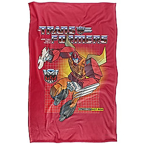 Transformers Hot Rod Silky Touch Super Soft Throw Blanket 36" x 58"