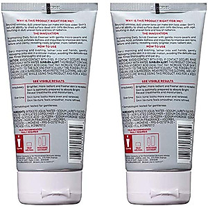 L'Oreal Paris Skincare Revitalift Bright Reveal Facial Cleanser with Glycolic Acid, Anti-Aging Daily Face Cleanser to Exfoliate Dullness and Brighten Skin, 5 Fl Oz (Pack of 2)