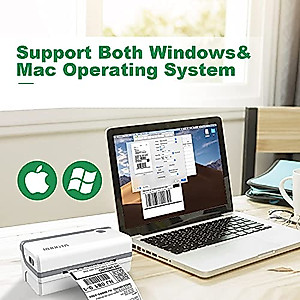 Rongta Label Printer,Thermal Shipping Label Printer,4x6 Shipping Label Printer for Small Business, Supports Amazon,UPS, FedEx,UPS, Etsy,Shopify Etc,Compatible with Windows & Mac OS(RP420)