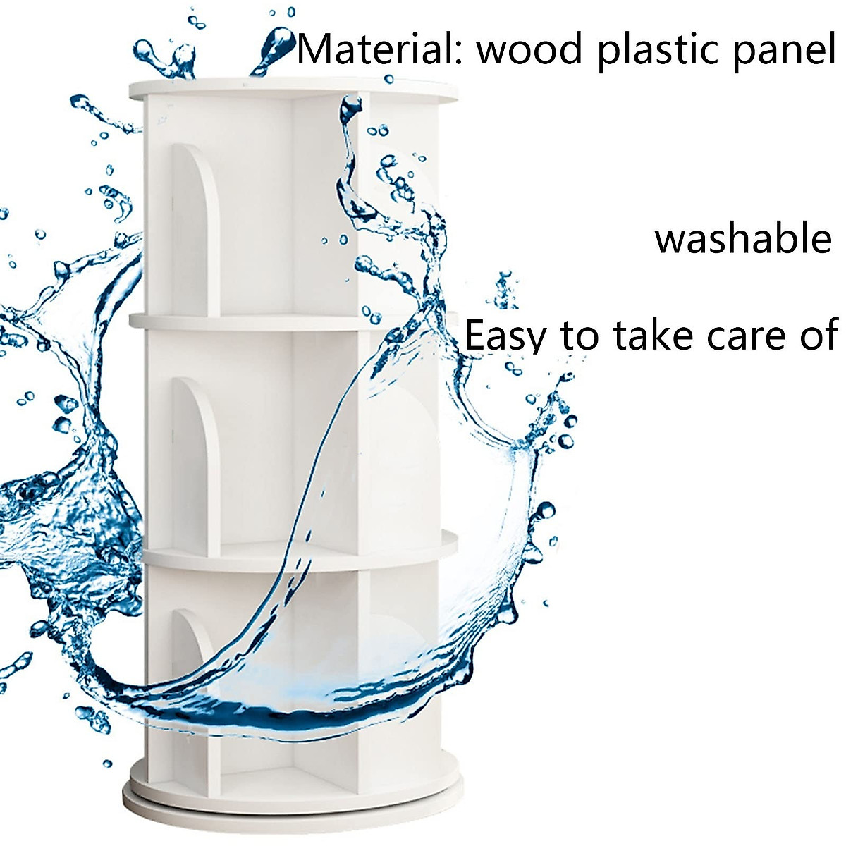 bookcases Rotating Bookshelf 360° Shelf Flooring Picture Book Shelf Multi-Level Book Organiser Book Storage Green (Size : 40 * 191cm)