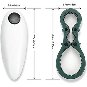 Electric Can Opener, One-Touch Switch Can Opener, Safe Smooth No Sharp Edges Can Opener for Almost Size Can, Can Opener Electric Best Kitchen Gadgets for Chefs, Arthritis and Seniors
