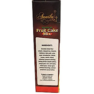 Jamaican Fruit Cake Mix - Annilu 1.7 Lb - Product of Jamaican