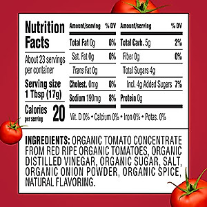 Heinz Organic Tomato Ketchup (14 oz Bottle)
