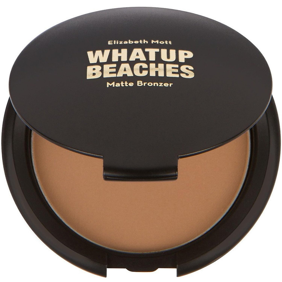 Elizabeth Mott Whatup Beaches Bronzer Face Powder Contour Kit - Vegan and Cruelty Free Facial Compact Bronzing Powder for Contouring and Sun Kissed Makeup Finish - Matte shade (10g)