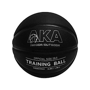 AKA Weighted Leather Basketball | 3lbs 29.5'' Size 7 Heavy Basketball