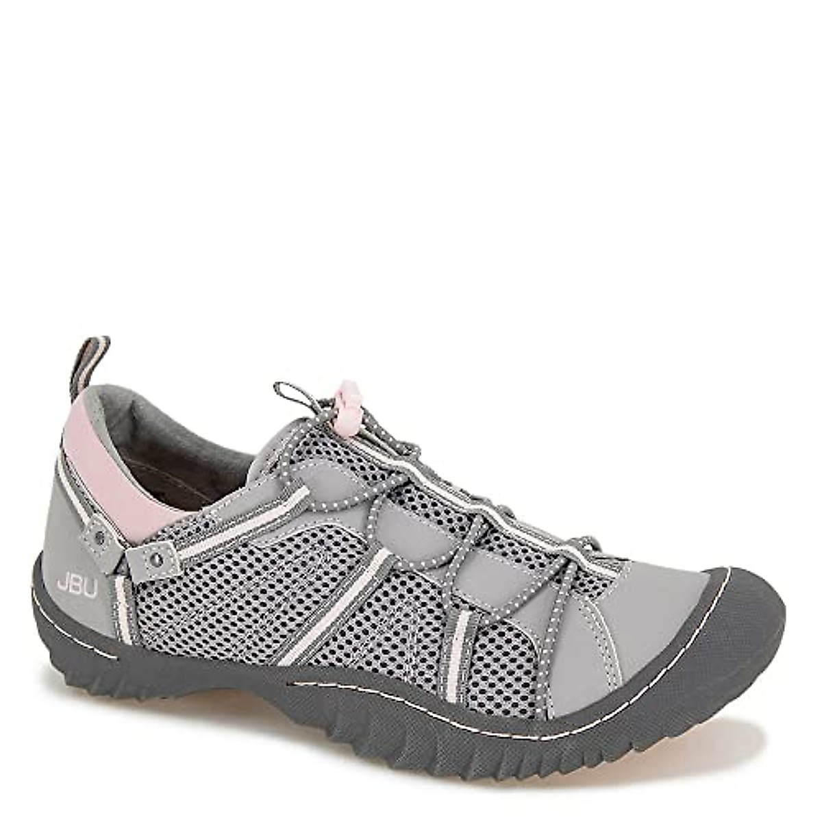 JBU by Jambu Women's Synergy MESH Water Ready Sneaker, Grey/Petal, 7.5